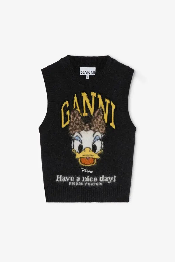 GANNI X Disney Daisy Duck Wool Vest - Mixed