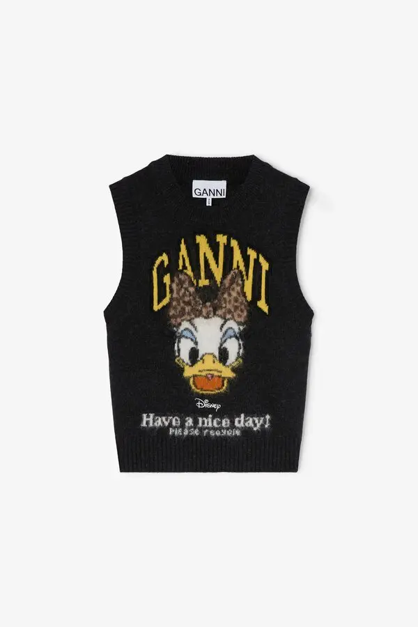 GANNI X Disney Daisy Duck Wool Vest - Mixed