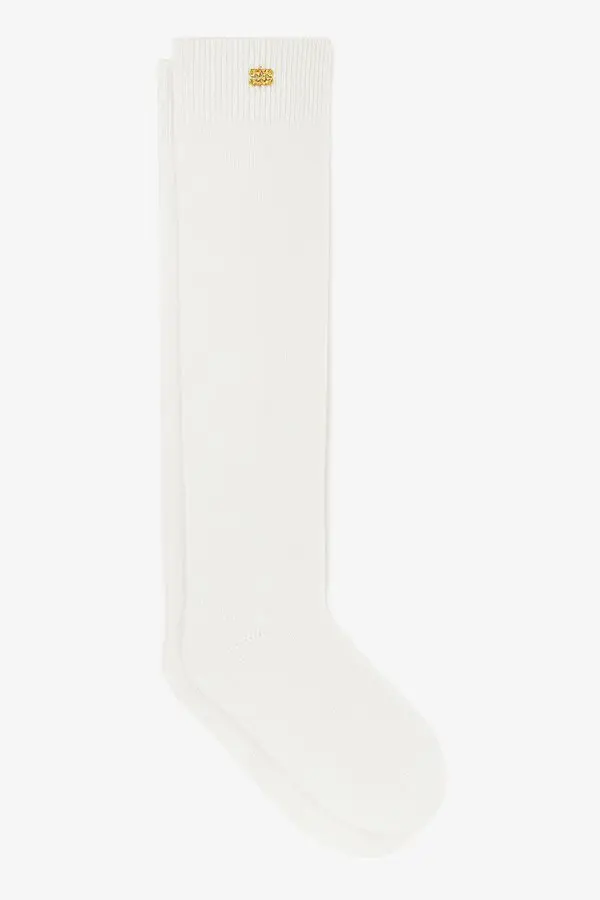 GANNI Wool-blend Socks - White