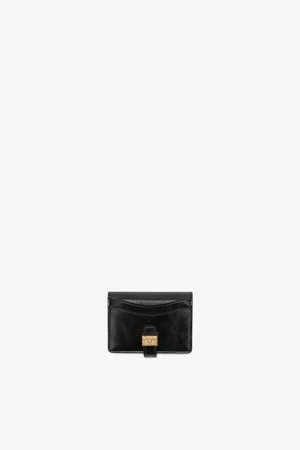 GANNI Sue Slim Card Holder - Black