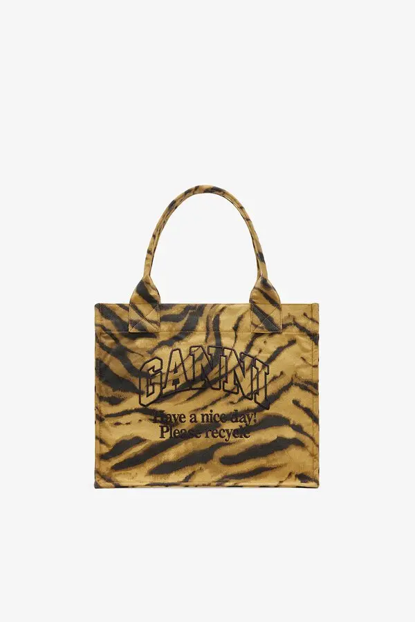 GANNI Zebra Print Large Tote