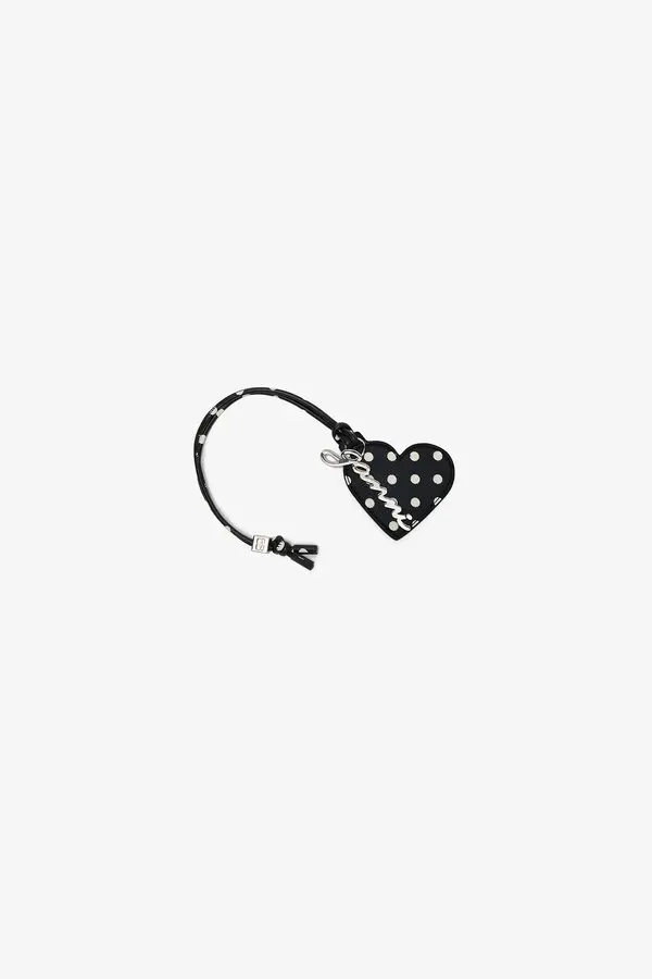 GANNI Heart Mirror - Black