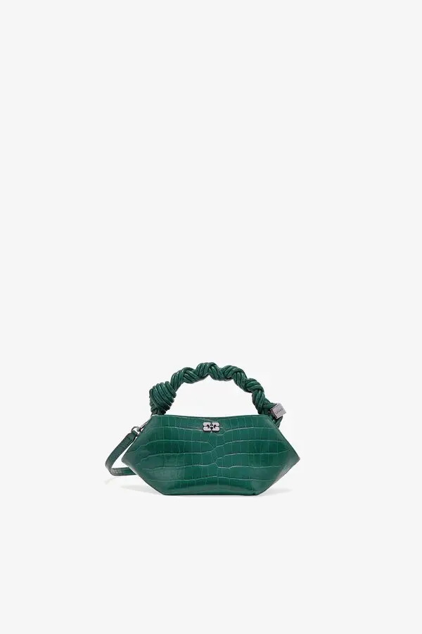 GANNI Mini Bou Bag With Twisted Handle - Green