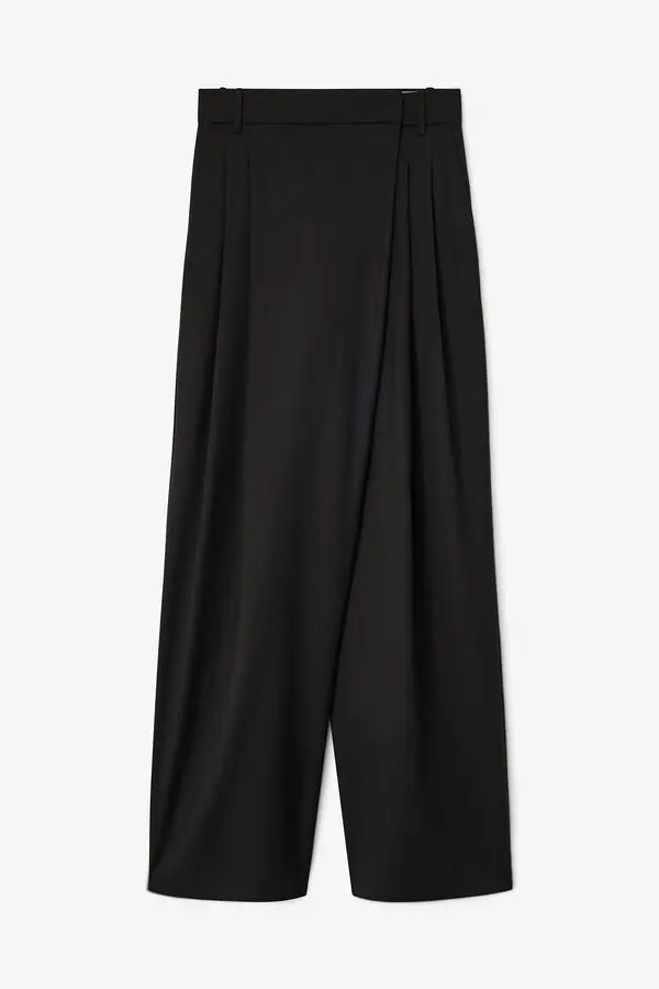 GANNI Twill Suiting Pants - Black