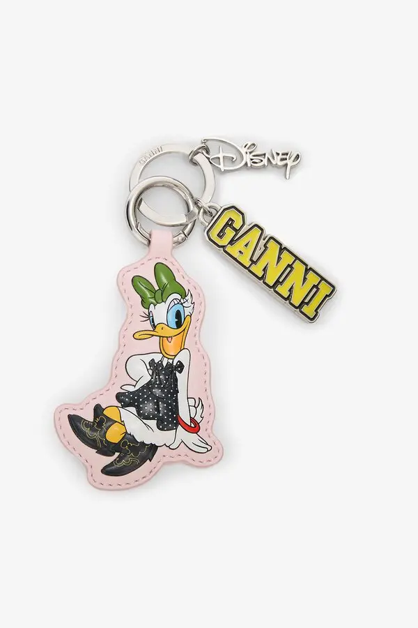GANNI X Disney Daisy Duck Keyring - Pink