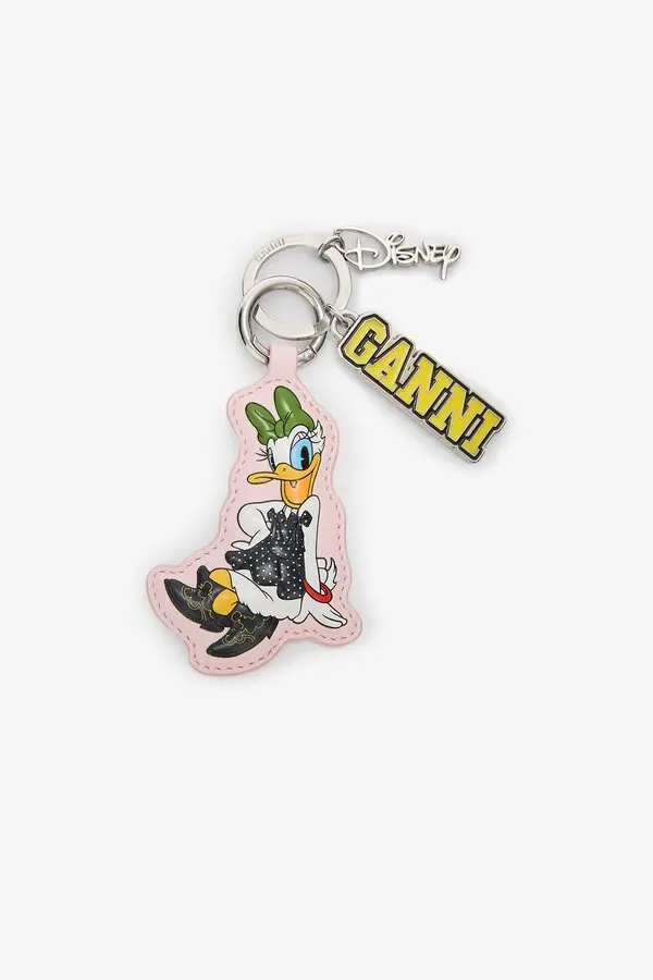 GANNI X Disney Daisy Duck Keyring - Pink