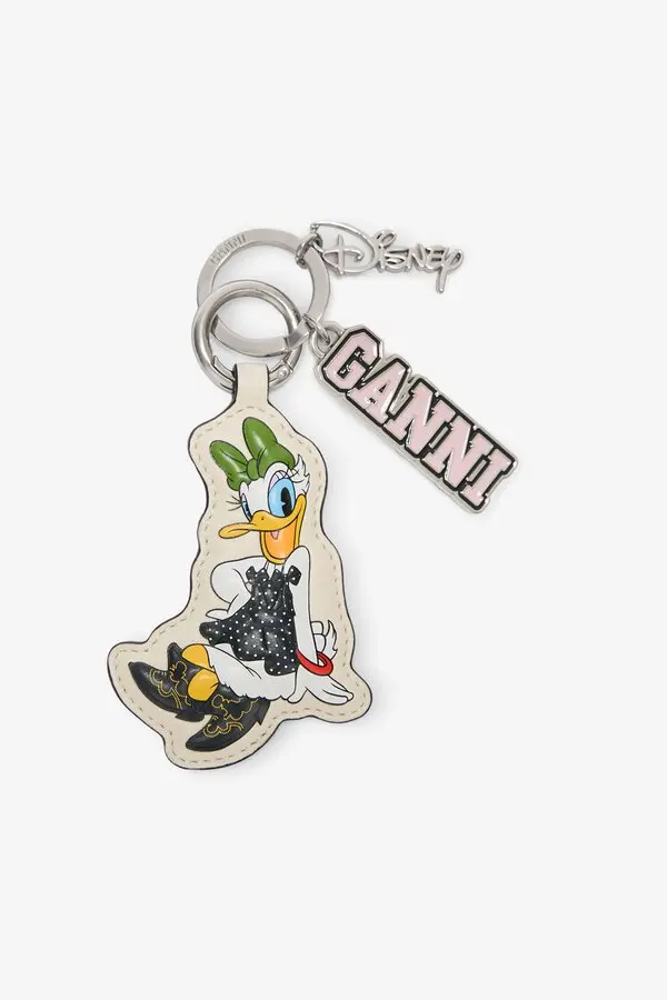 GANNI X Disney Daisy Duck Keyring - White