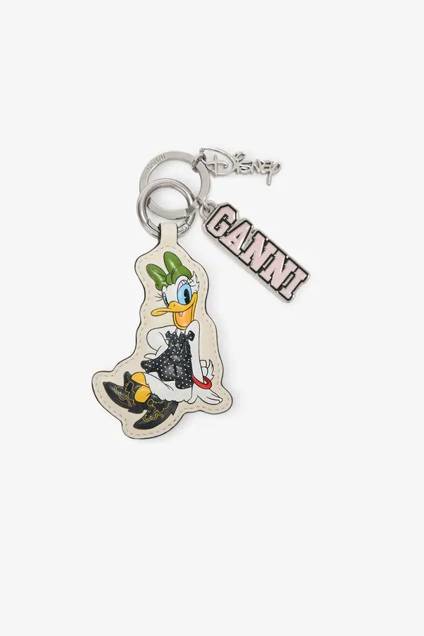 GANNI X Disney Daisy Duck Keyring - White
