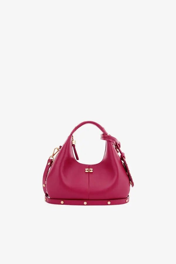 GANNI Mini Hobo Bag - Persian Red
