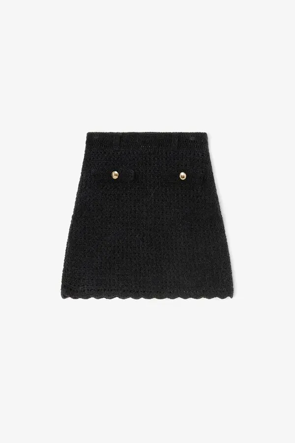 GANNI Crochet Mini Skirt