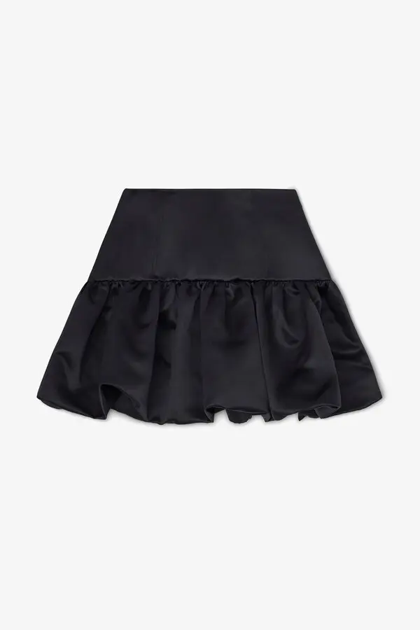 GANNI Asymmetrical Hem Skirt - Black