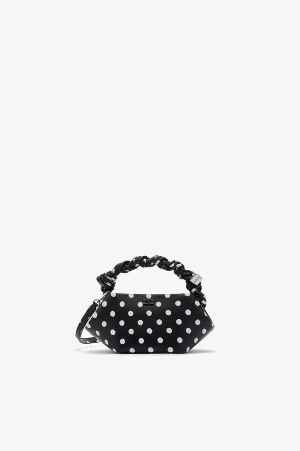 GANNI Polka-dot Mini Bou Bag - Black