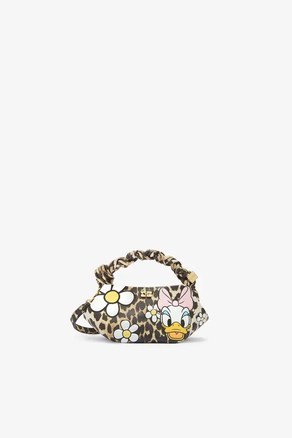 GANNI X Disney Daisy Duck Leopard Mini Bou Bag - Brown