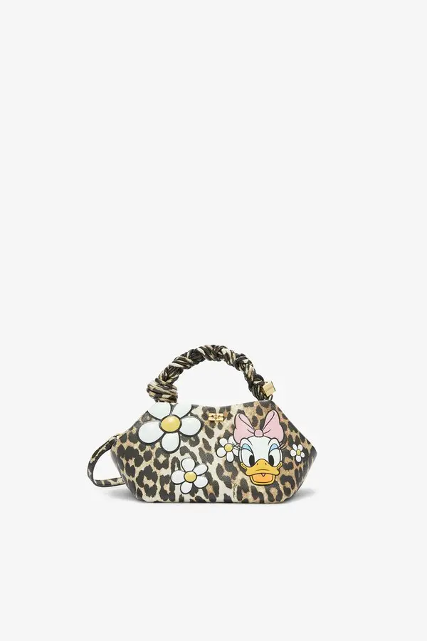 GANNI X Disney Daisy Duck Leopard Print Bou Bag - Brown