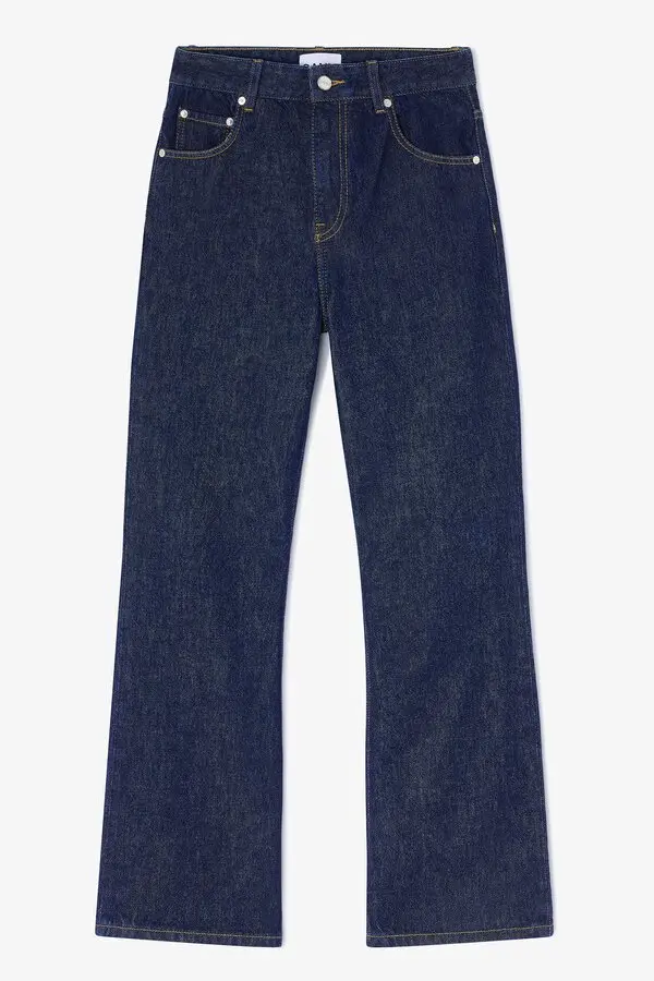 GANNI Dark Rinse Bootcut Jeans