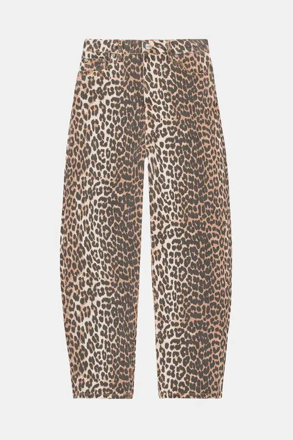 GANNI Mid-rise Barrel Leg Jeans - Mixed