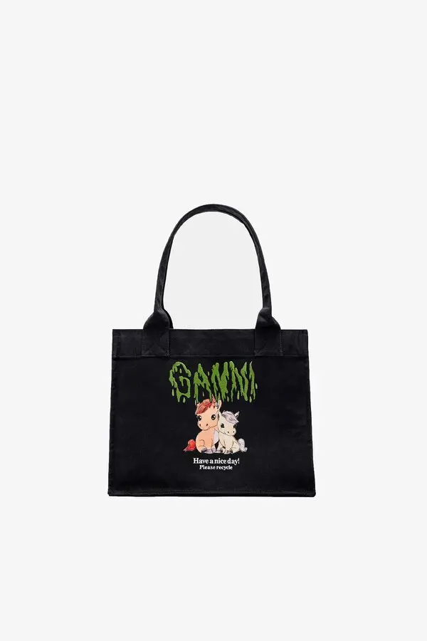GANNI Pony Printed Large Tote - Mixed