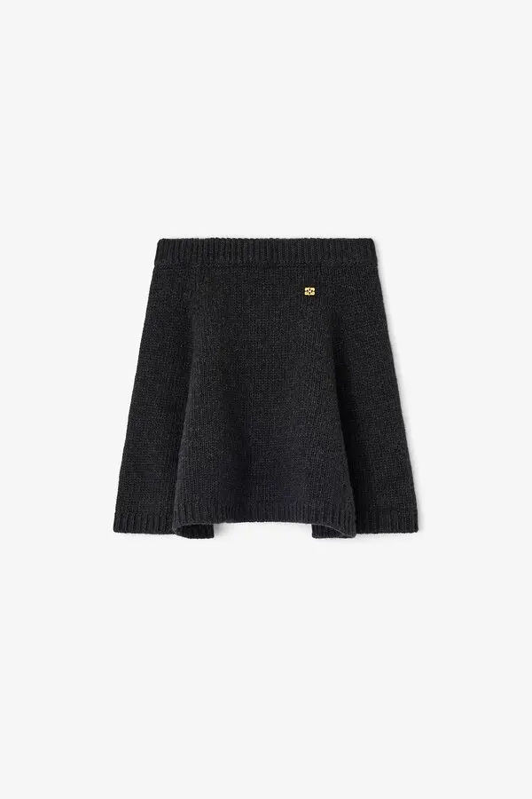 GANNI Mini Wool Skirt - Mixed