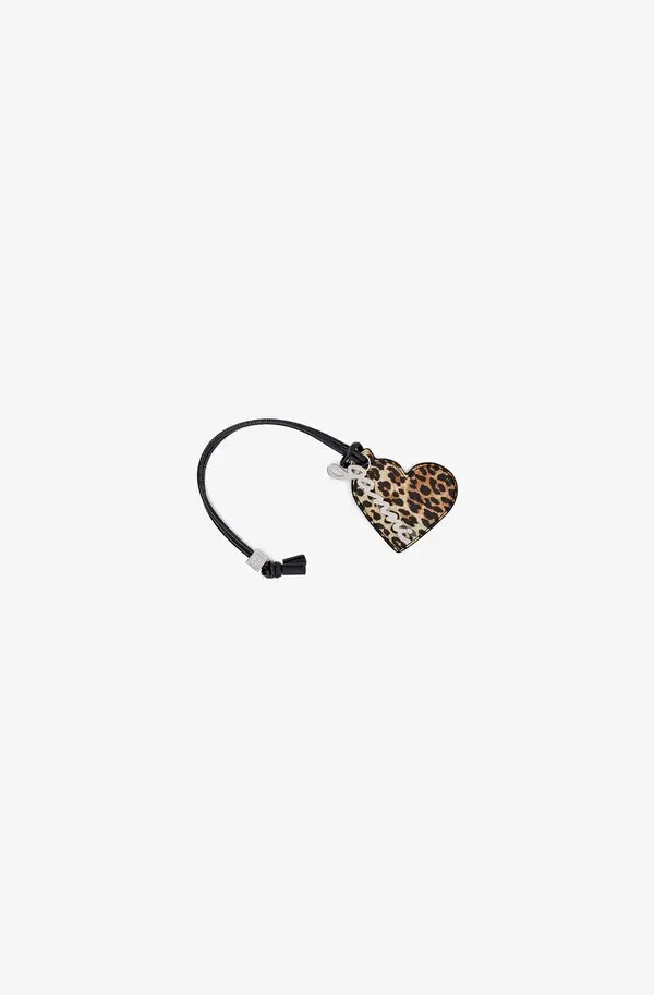 GANNI Leopard Print Heart Mirror - Mixed
