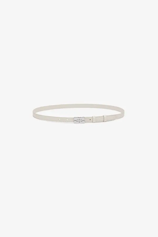 GANNI Kat Small Belt - White