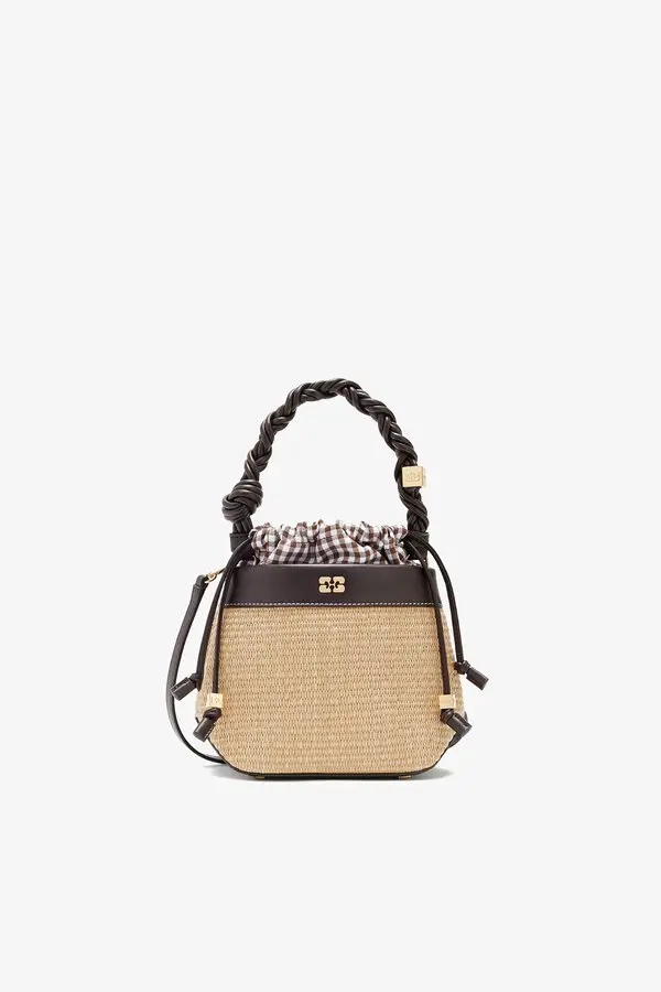 GANNI Bou Bucket Bag - Brown