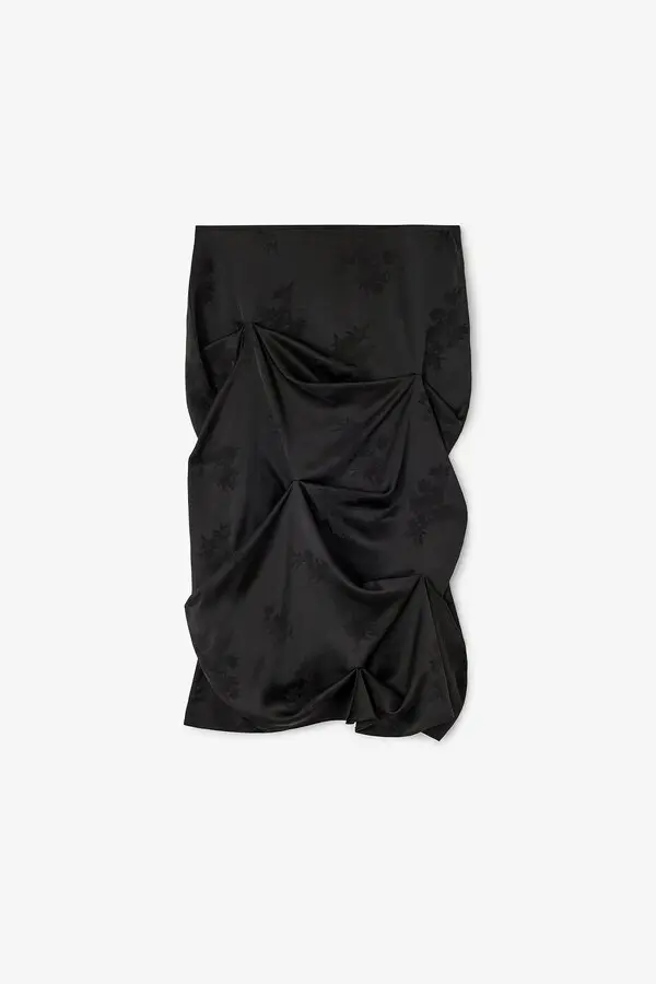 GANNI Draped Skirt - Black