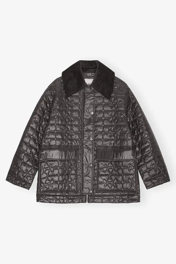 GANNI Quilted Midi Jacket - Mixed