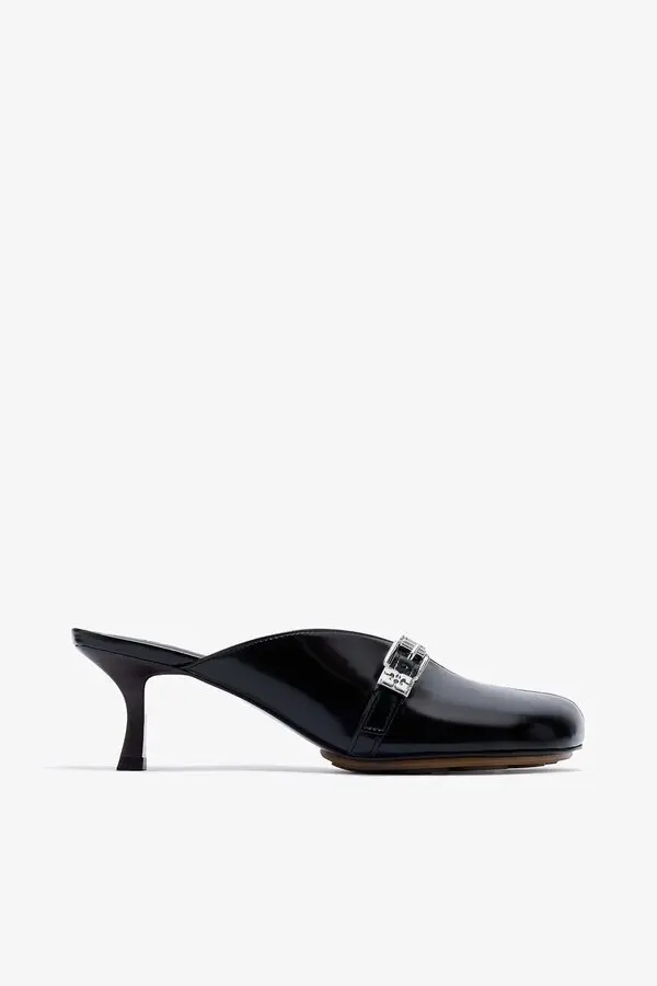 GANNI Sue Heeled Mules - Black