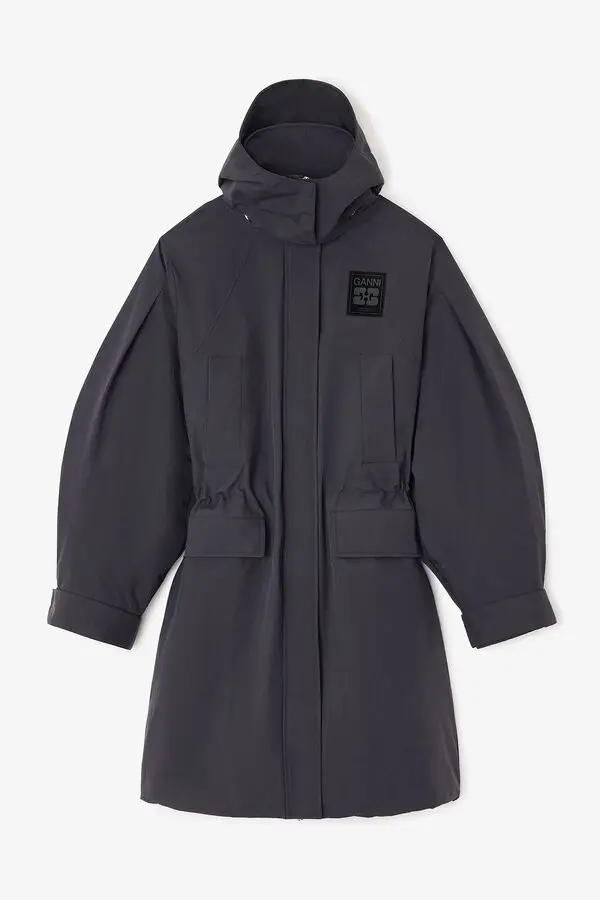 GANNI Oversized Tri-layer Parka Coat - Mixed