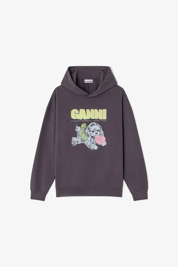 GANNI Printed Hoodie - Mixed