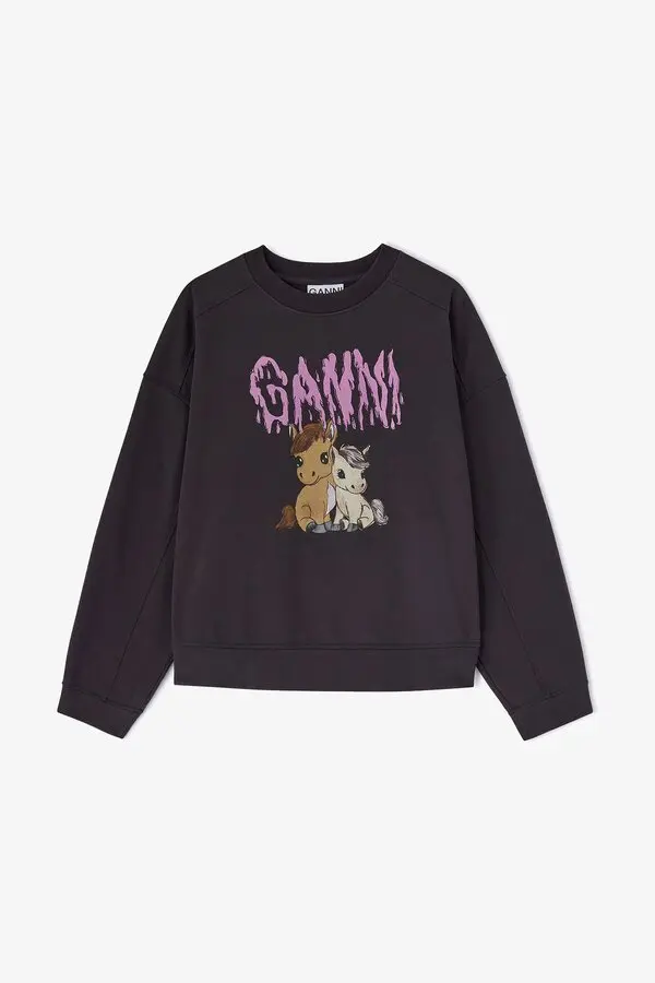 GANNI Isoli Jersey Sweatshirt - Mixed