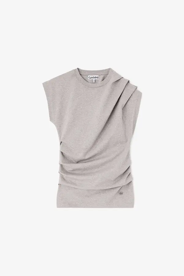 GANNI Top - Grey