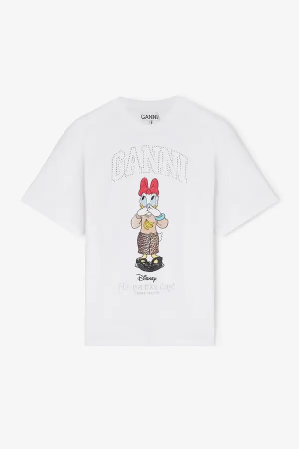 GANNI X Disney Daisy Duck Printed T-shirt - White