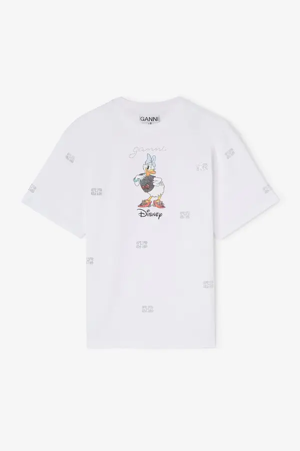 GANNI X Disney Daisy Duck Printed T-shirt - White