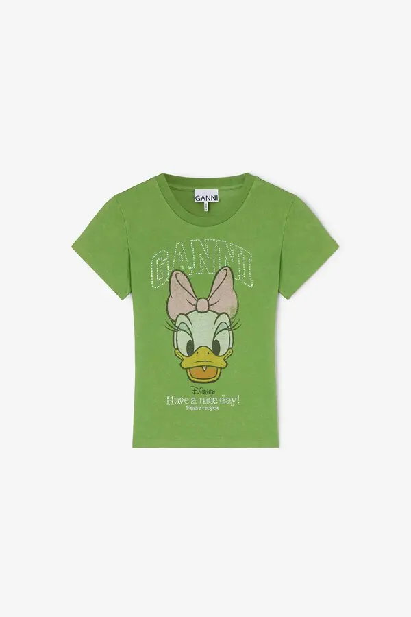 GANNI X Disney Daisy Duck T-shirt - Minced Herb