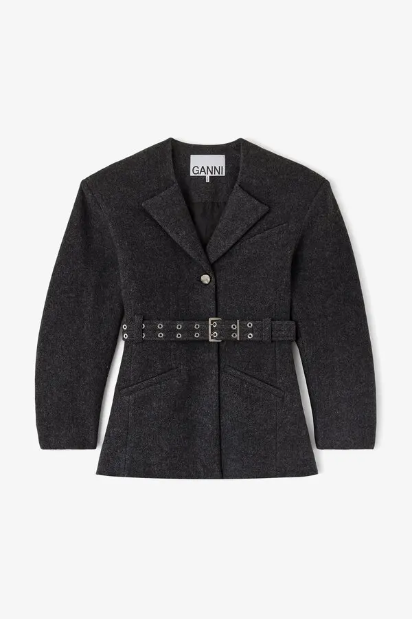GANNI Collared Jacket - Mixed