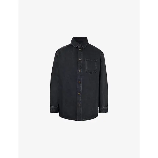 Loewe Relaxed-fit Anagram Denim Shirt - Black