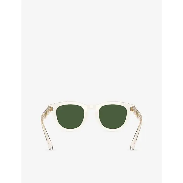 Burberry Round-frame Acetate Sunglasses - Yellow