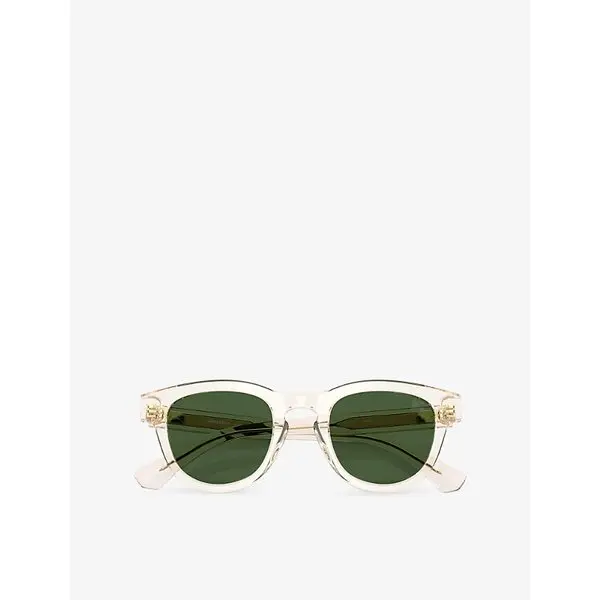 Burberry Round-frame Acetate Sunglasses - Yellow