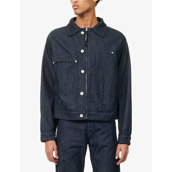 C.P. COMPANY Classic-collar Patch-pocket Jacket