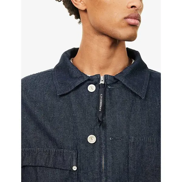 C.P. COMPANY Classic-collar Patch-pocket Jacket