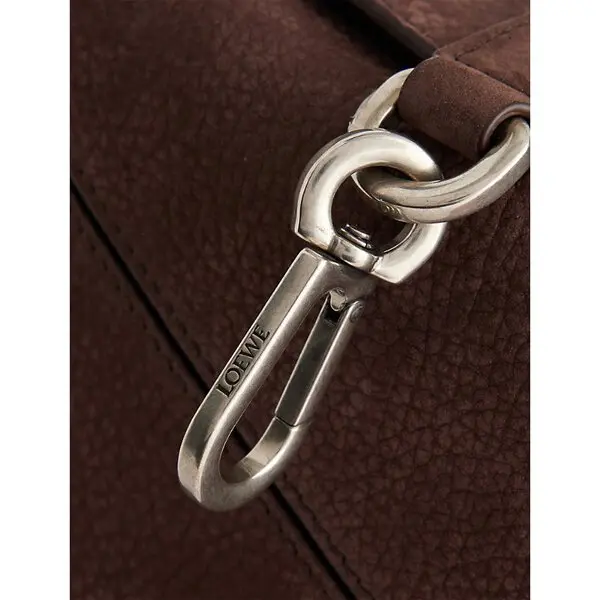 Loewe Puzzle Large Suede Top-handle Bag