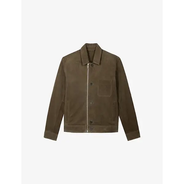 The Kooples Suede Zip-up Jacket
