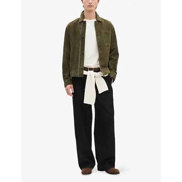 The Kooples Suede Zip-up Jacket