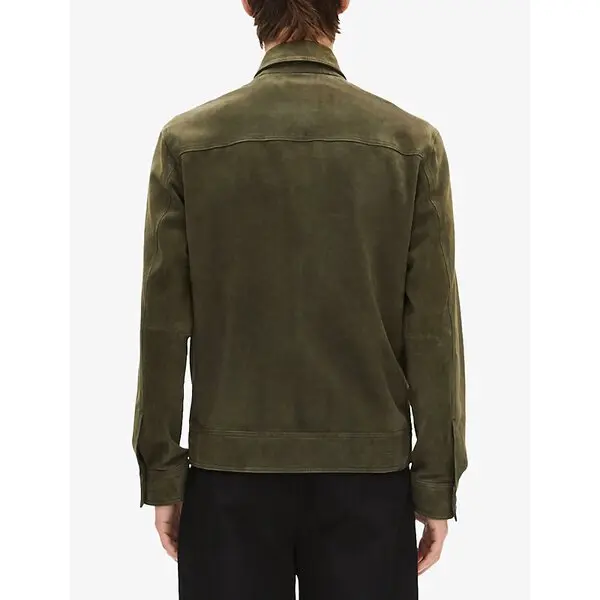The Kooples Suede Zip-up Jacket