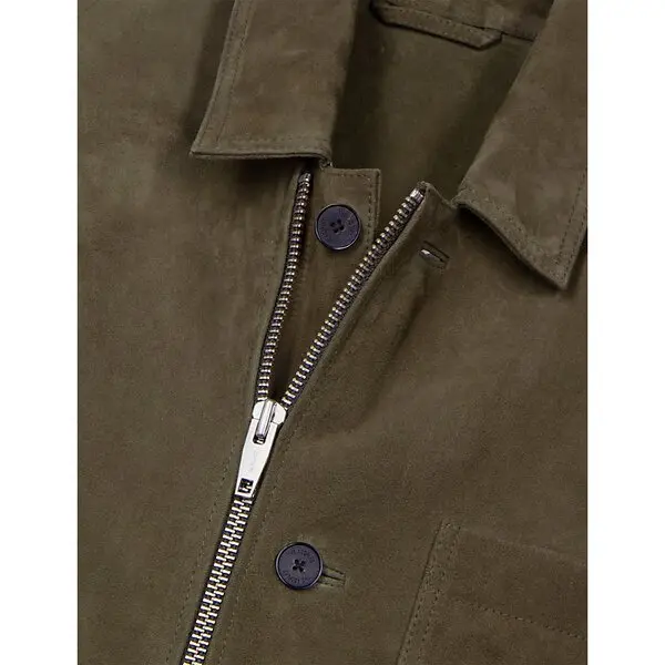 The Kooples Suede Zip-up Jacket
