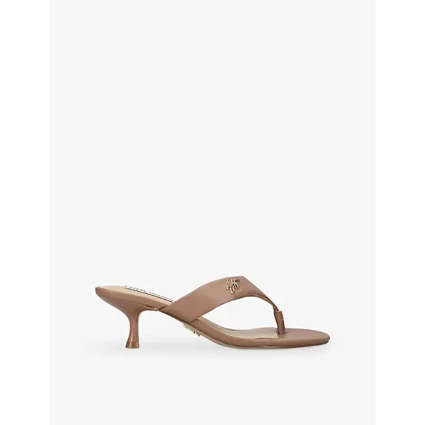 Steve Madden Soundview 234 Heeled Leather Sandals - Brown