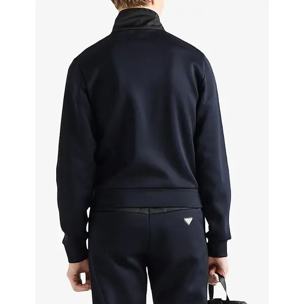 Prada Re-nylon Zipped Cotton-fleece Jacket