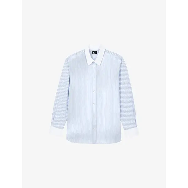 The Kooples Striped Relaxed-fit Cotton Shirt