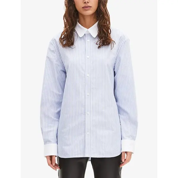The Kooples Striped Relaxed-fit Cotton Shirt